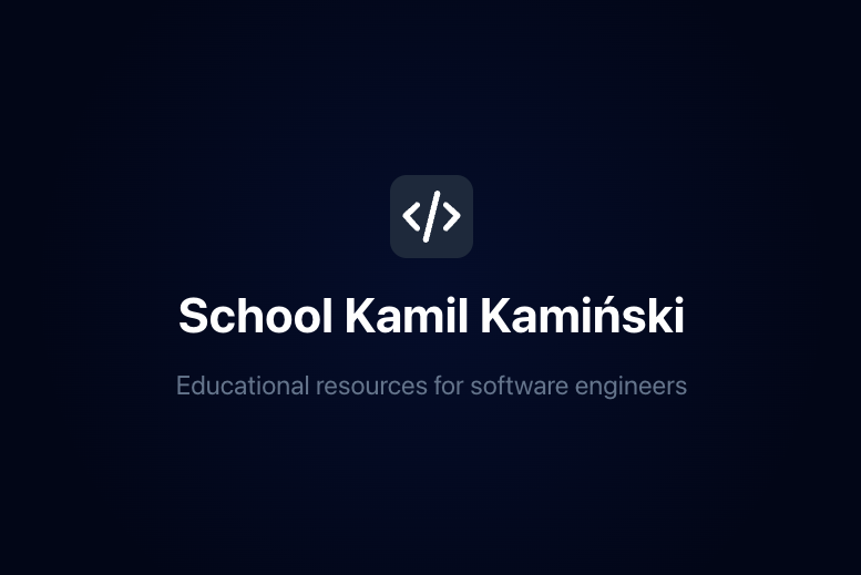 School Kamil Kamiński